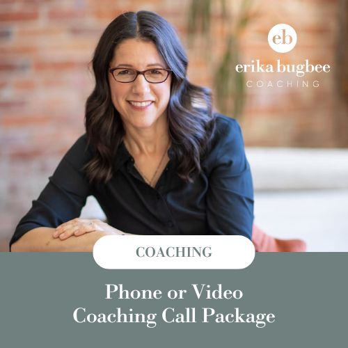 4-Session Coaching Package (via Zoom) - Erika Bugbee Coaching